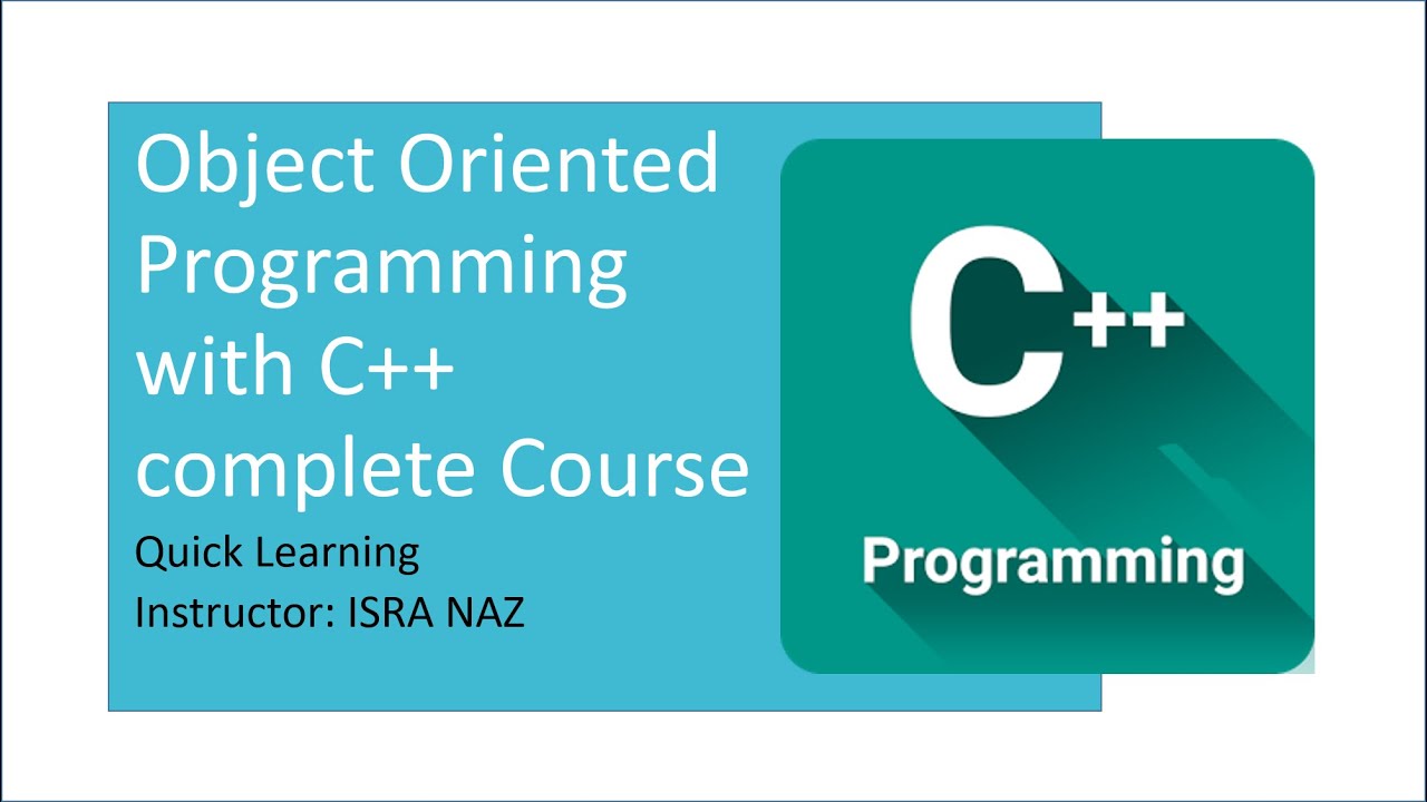 Getting started with Object Oriented Programming in #C++ - YouTube Getting started with Object Oriented Programming in #C++ - YouTube