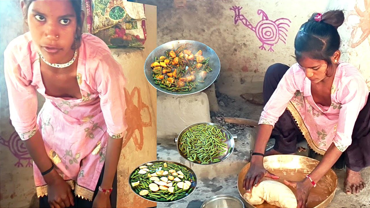 आज बनाई मैंने बाकला की फली की सब्जी साथ में गरमा गरम फुल्की Punam kumari Cooking - YouTube