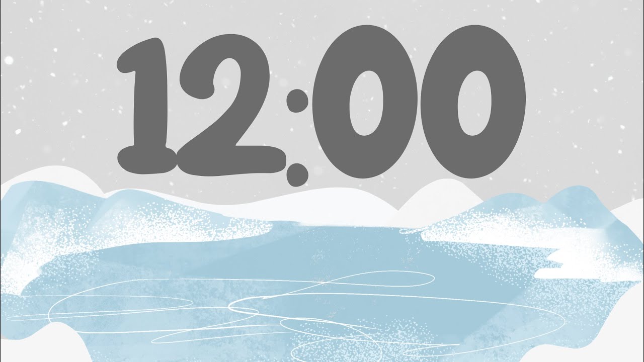 12 Minute Ice Rink Timer (Chimes at End) - YouTube