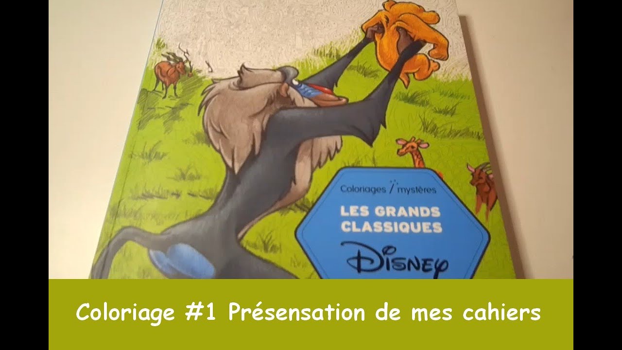 Coloriage #1 Présentation cahiers de coloriage - YouTube