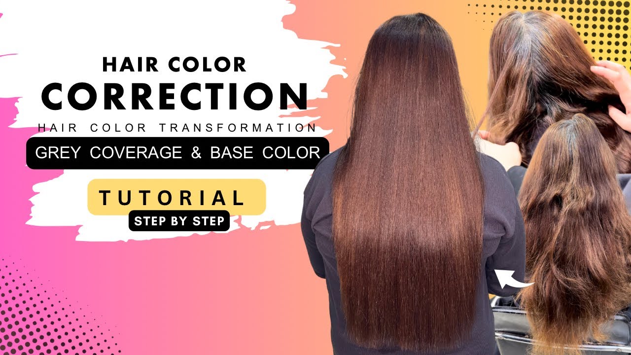 Hair Color Correction | Grey Hair | Full Head Dye | Tutorial 2024 - YouTube