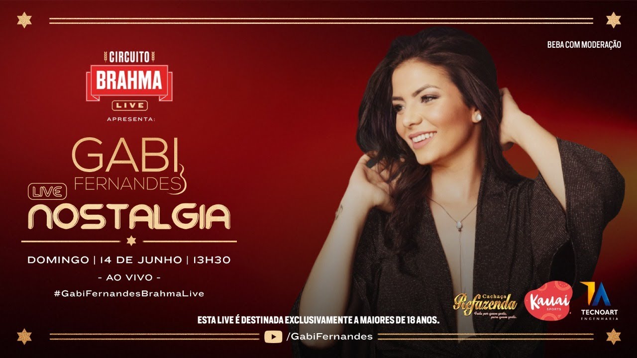 LIVE NOSTALGIA | Gabi Fernandes - 14/06 13h30 - YouTube