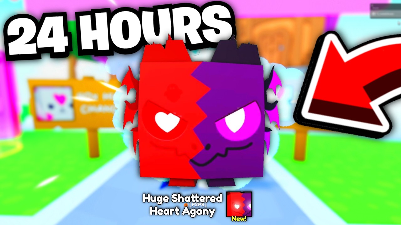 i Spent 24 Hours Hatching For The HUGE Shattered Heart Agony! (Roblox ...