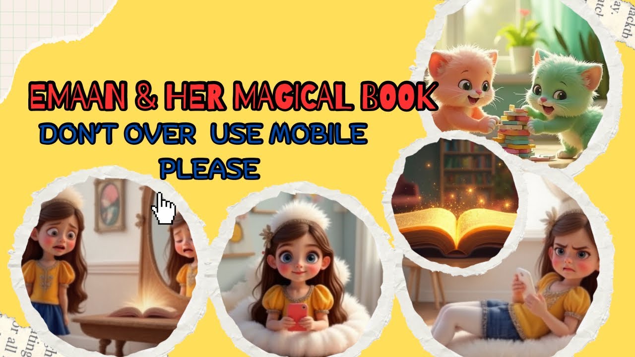 Emaan and her Magical book | How to keep children away from Mobile ...