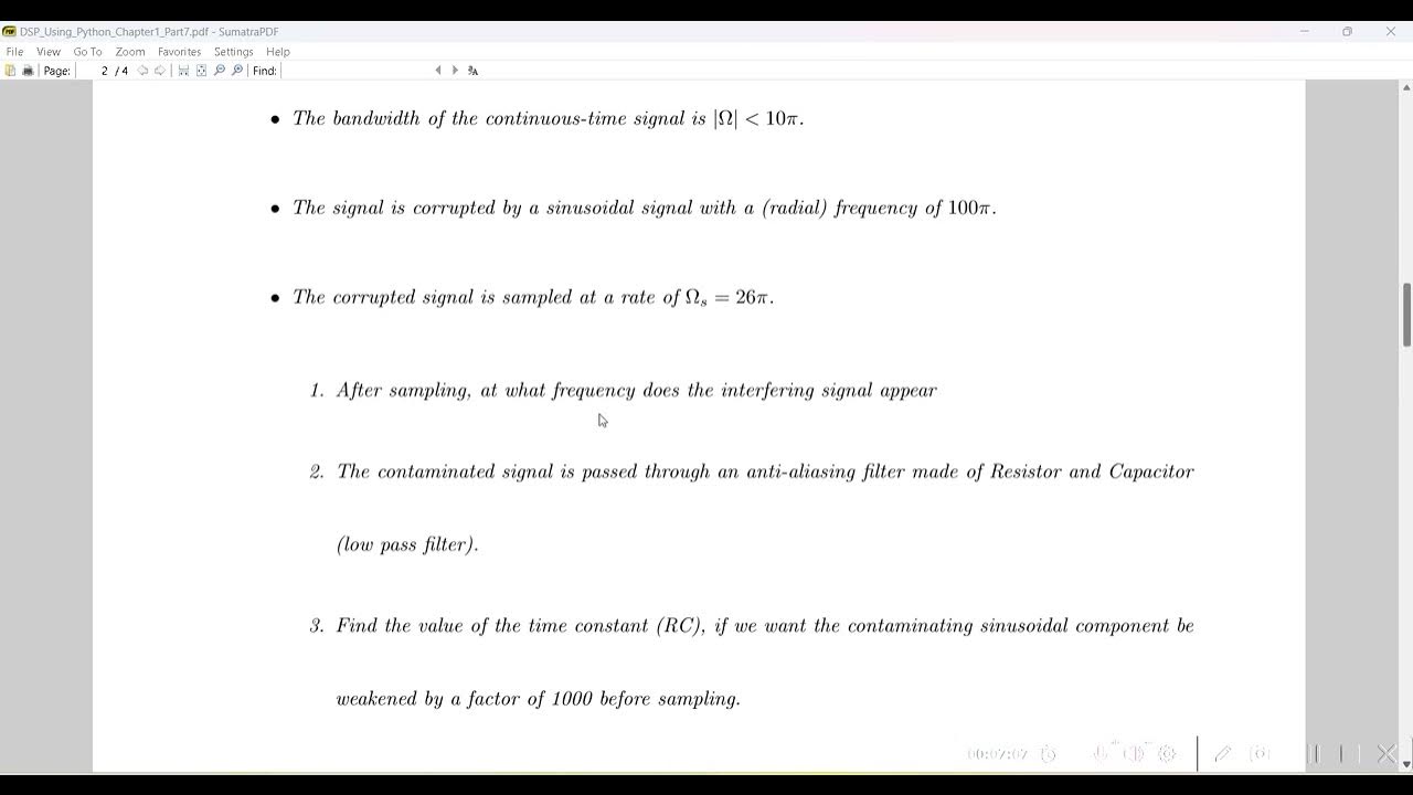 Digital Signal Processing Using Python: Chapter 1: Part8 - YouTube