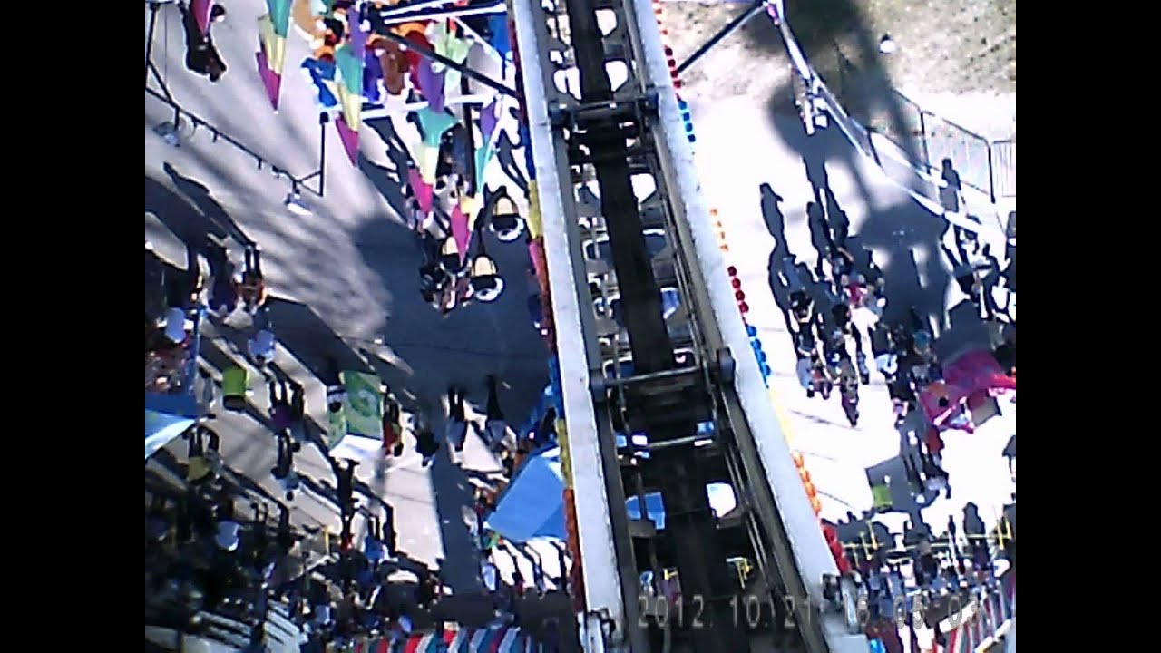 NC State Fair 2012 - Ring of Fire Thrill Ride Second Time - YouTube