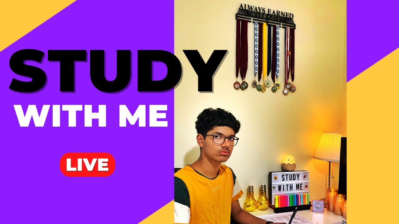Live Study with me pomodoro | 50/10 | 3 hours | 3 sessions | Lessonade Study - YouTube