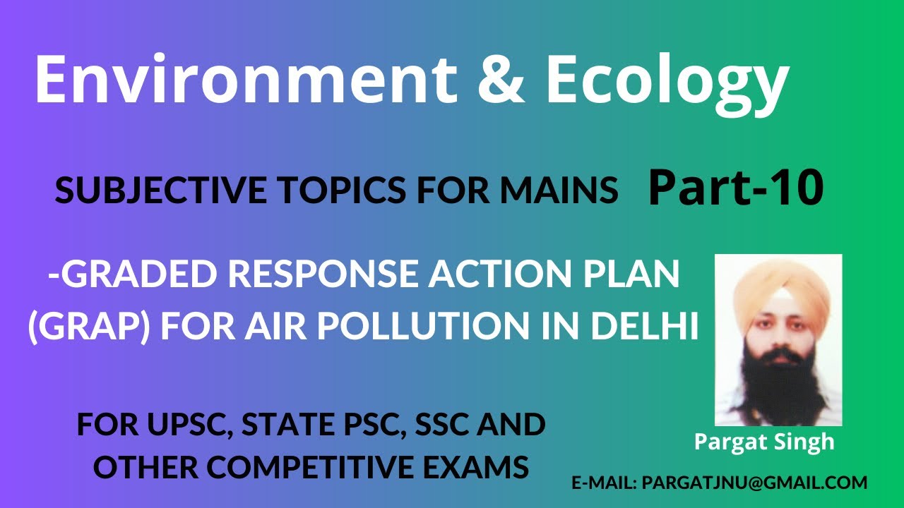 Graded Response Action Plan | Environment and Ecology for UPSC - YouTube