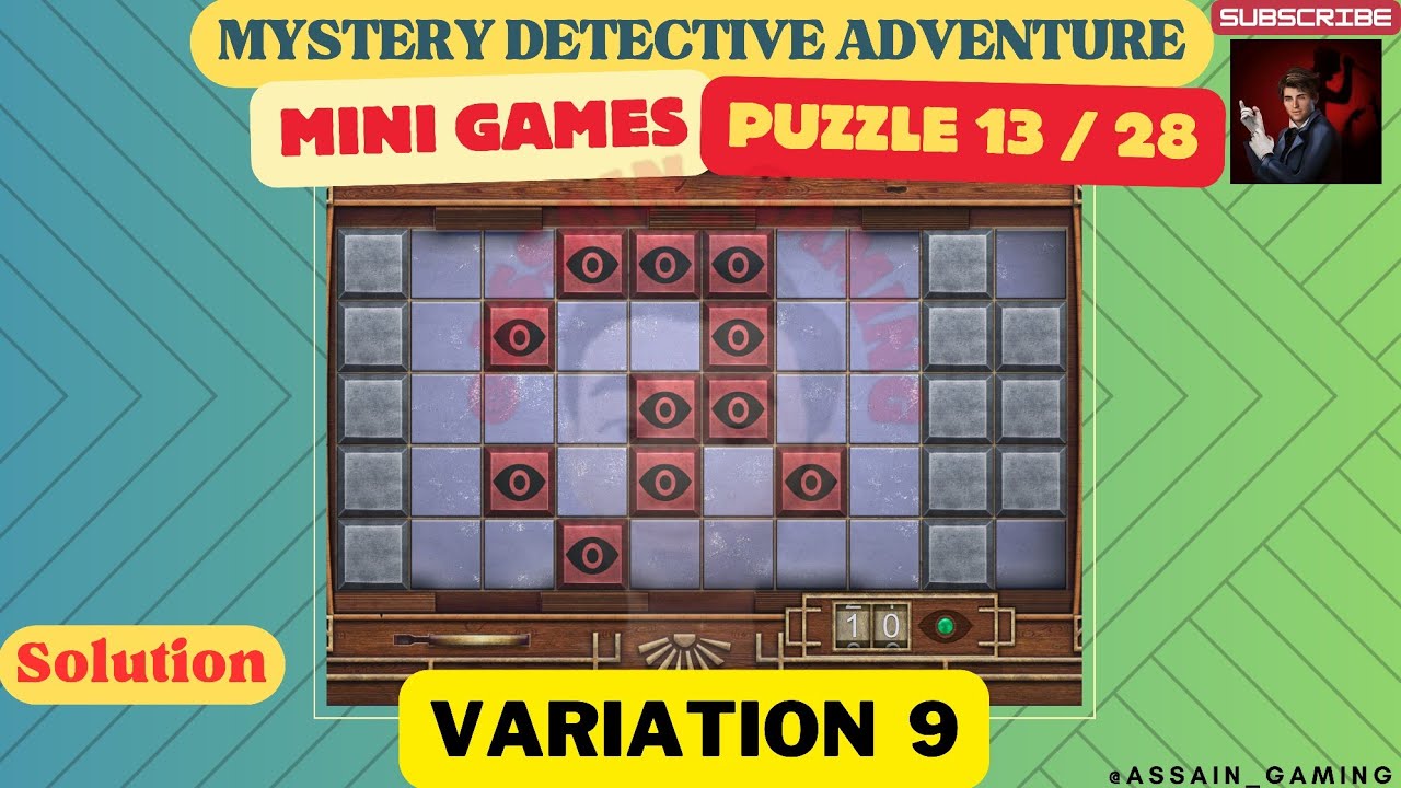 Mystery Detective Adventure Puzzle 13 Variation 9 - YouTube