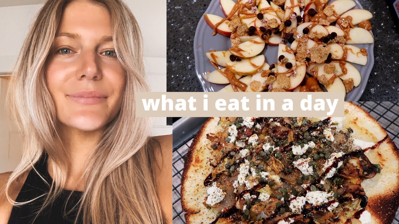 WHAT I EAT - Dietetics Student (Apple Nachos, Greek Flatbread...) - YouTube