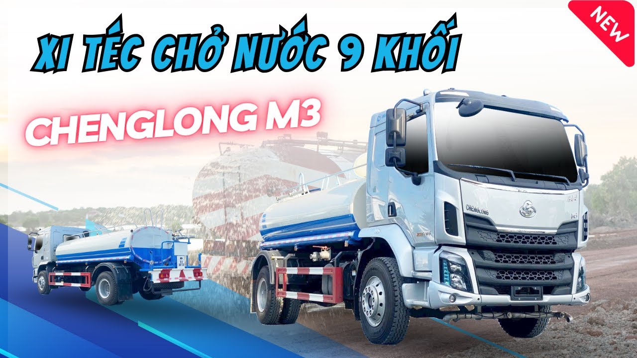 XE TƯỚI RỬA ĐƯỜNG TƯỚI CÂY CHENLONG M3 9 KHỐI CAIBIN M3 - YouTube