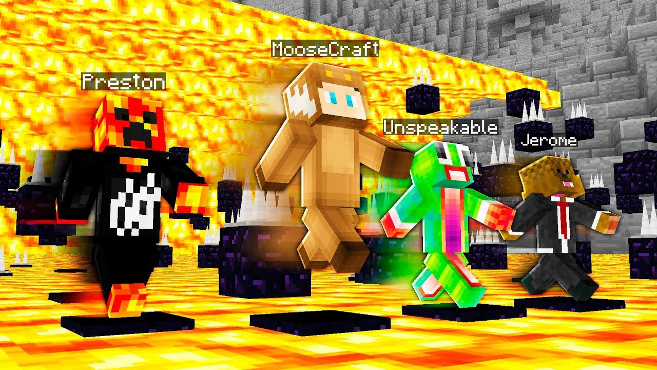 Minecraft Lava Wipeout Run With Prestonplayz Unspeakablegaming