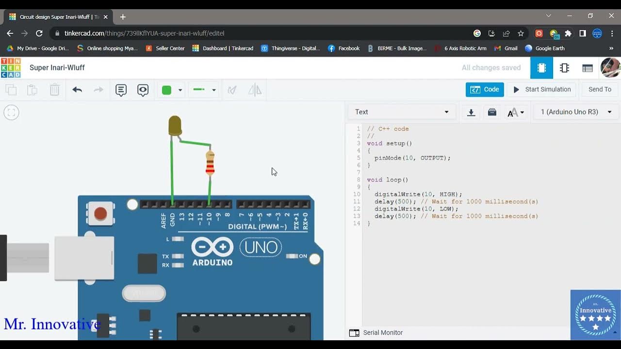 Arduino Simulation Using Tinkercad (Myanmar) - YouTube
