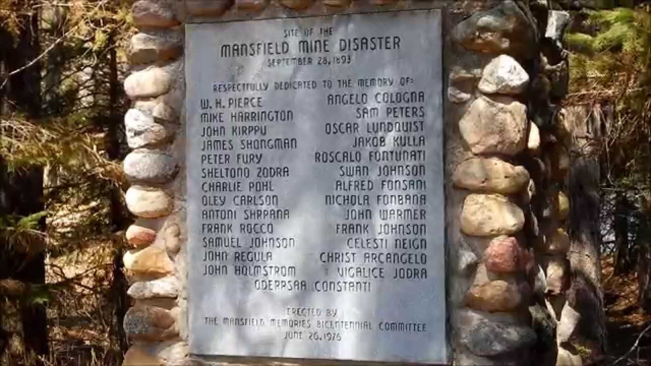 Remembering the Men - Mansfield, Michigan Mine Disaster - YouTube