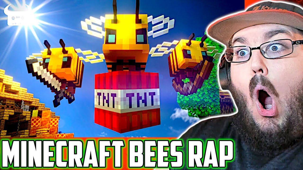 MINECRAFT BEES RAP | "Busy Buzzy Bees" | Animated Music Video REACTION ...
