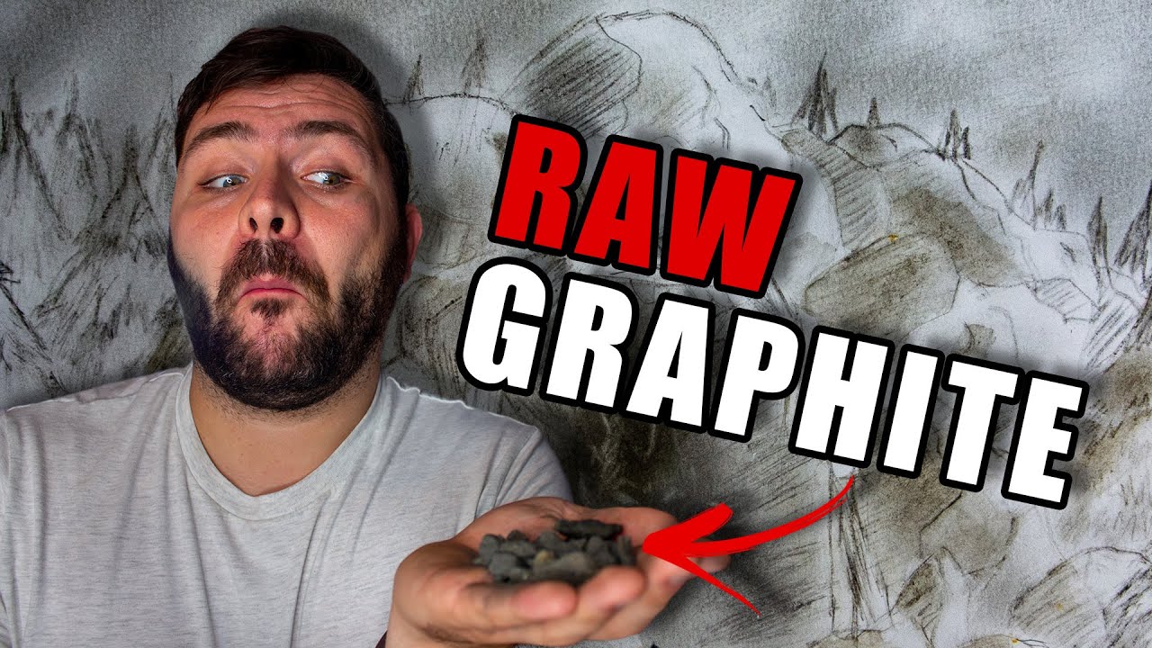 Drawing With RAW Graphite I Got From A CAVE!!! - YouTube