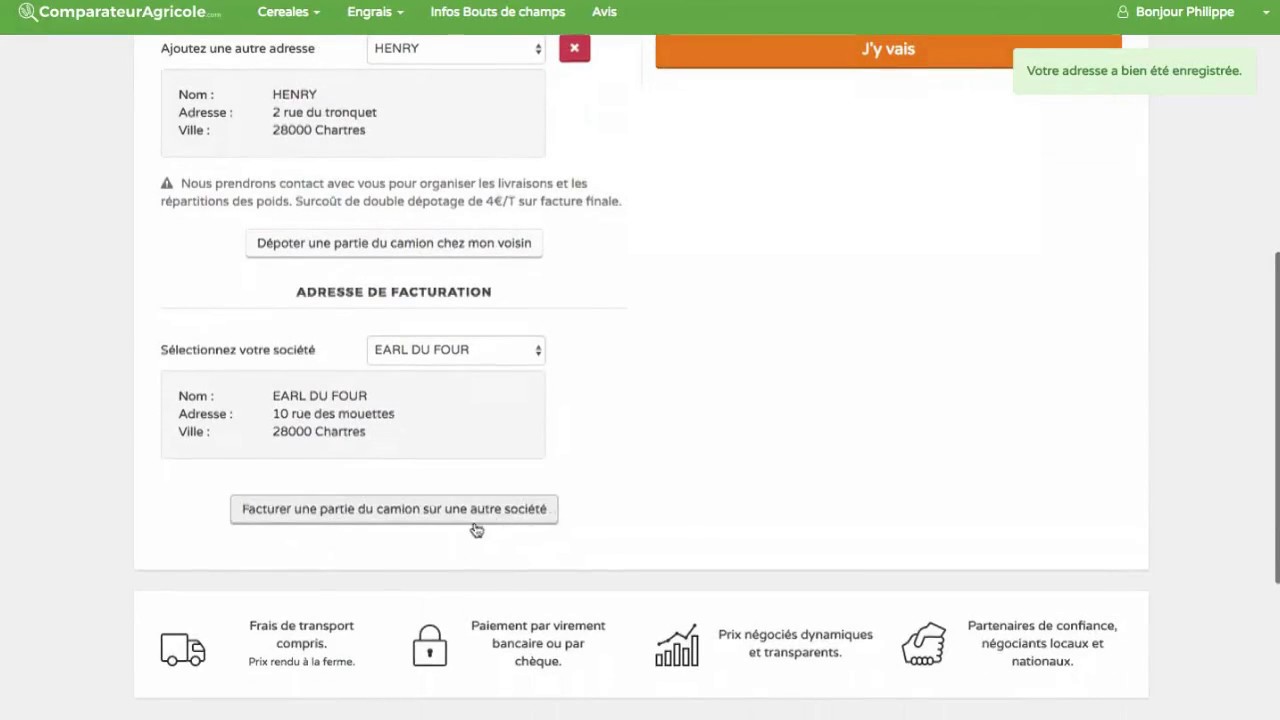 Ajouter une adresse de livraison & de facturation - YouTube