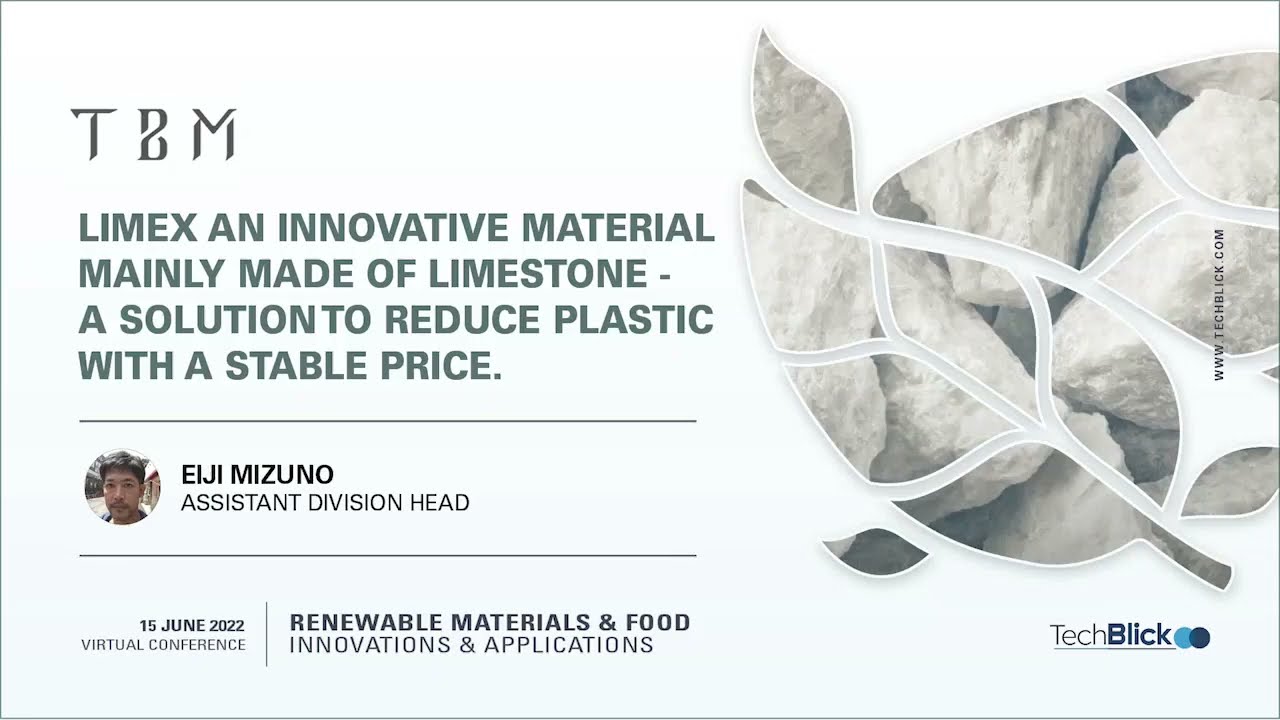 TBM | LIMEX an innovative material mainly made of limestone - YouTube