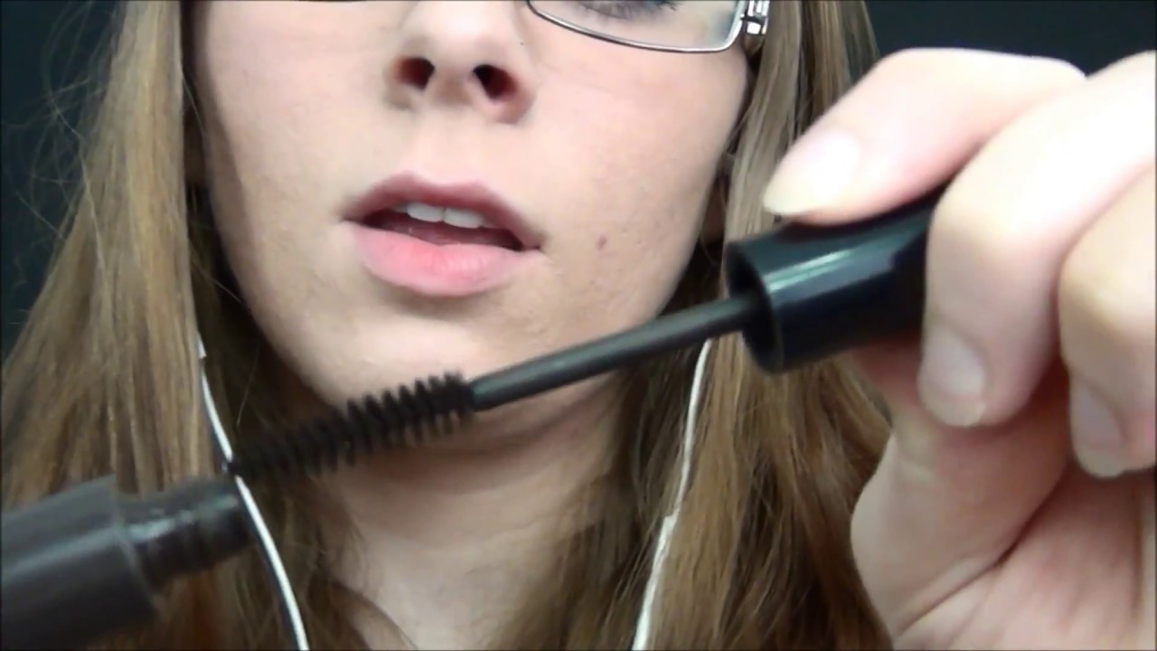 [ASMR] Applying Mascara On You (Mic Brushing) "Blink"-(English) - YouTube