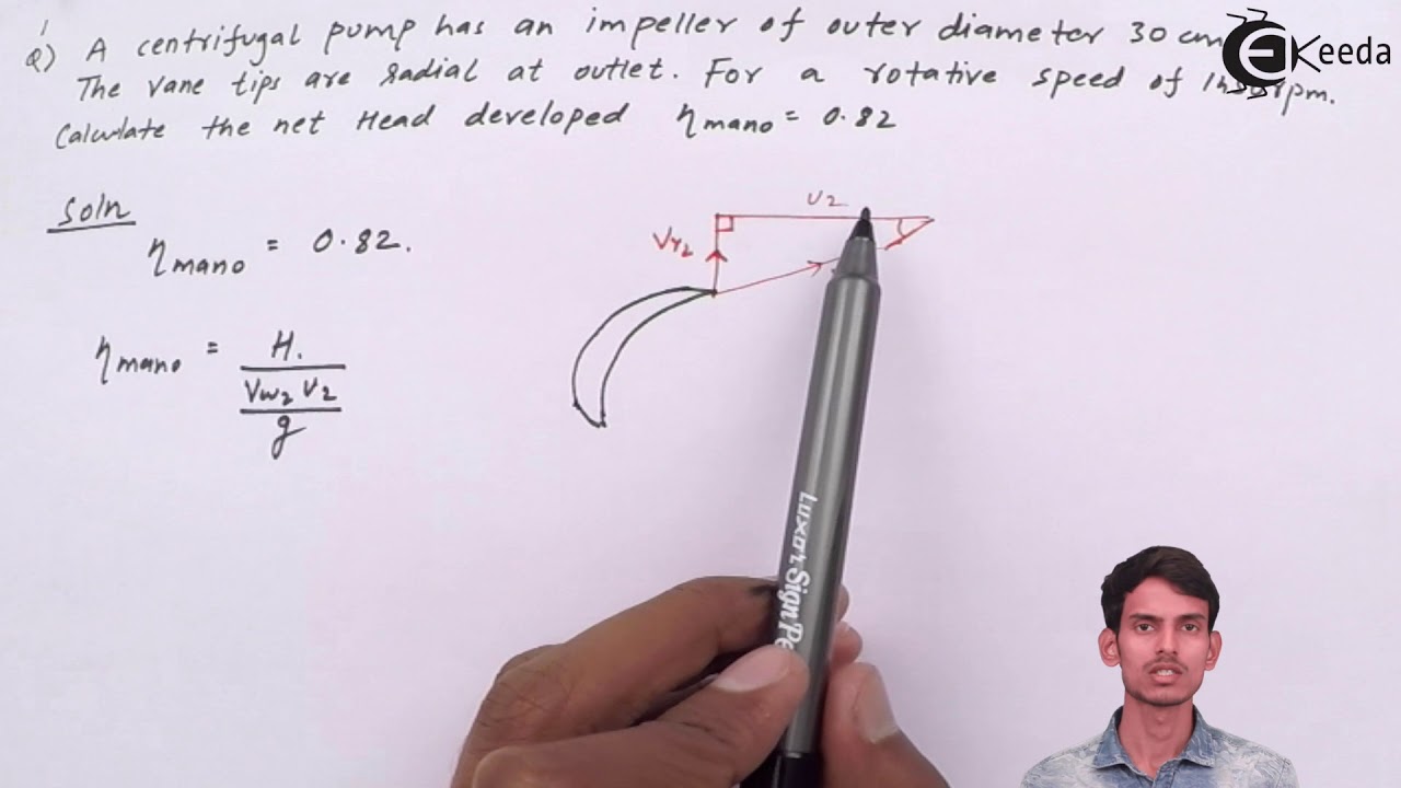 Centrifugal Pump Problem 1 - Centrifugal Pump - Fluid Mechanics - YouTube