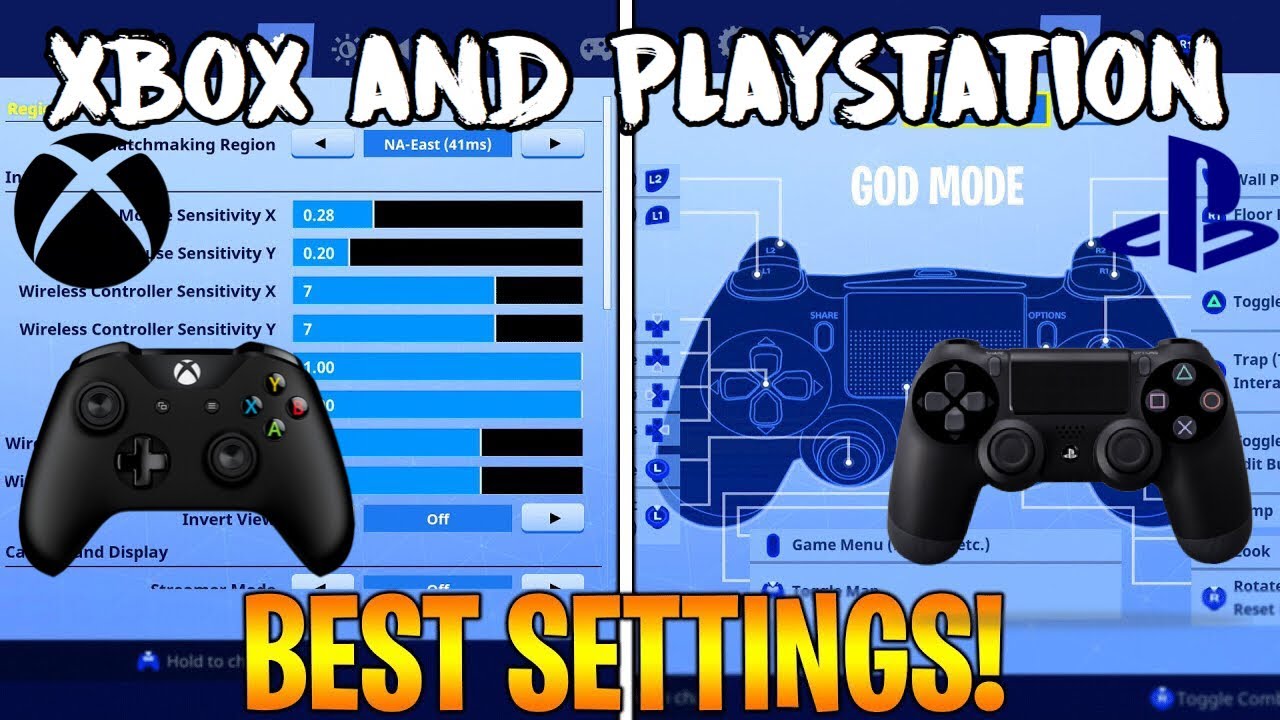 Best Settings On Fortnite PS4 + XBOX | Controller Binds | Never Miss ...
