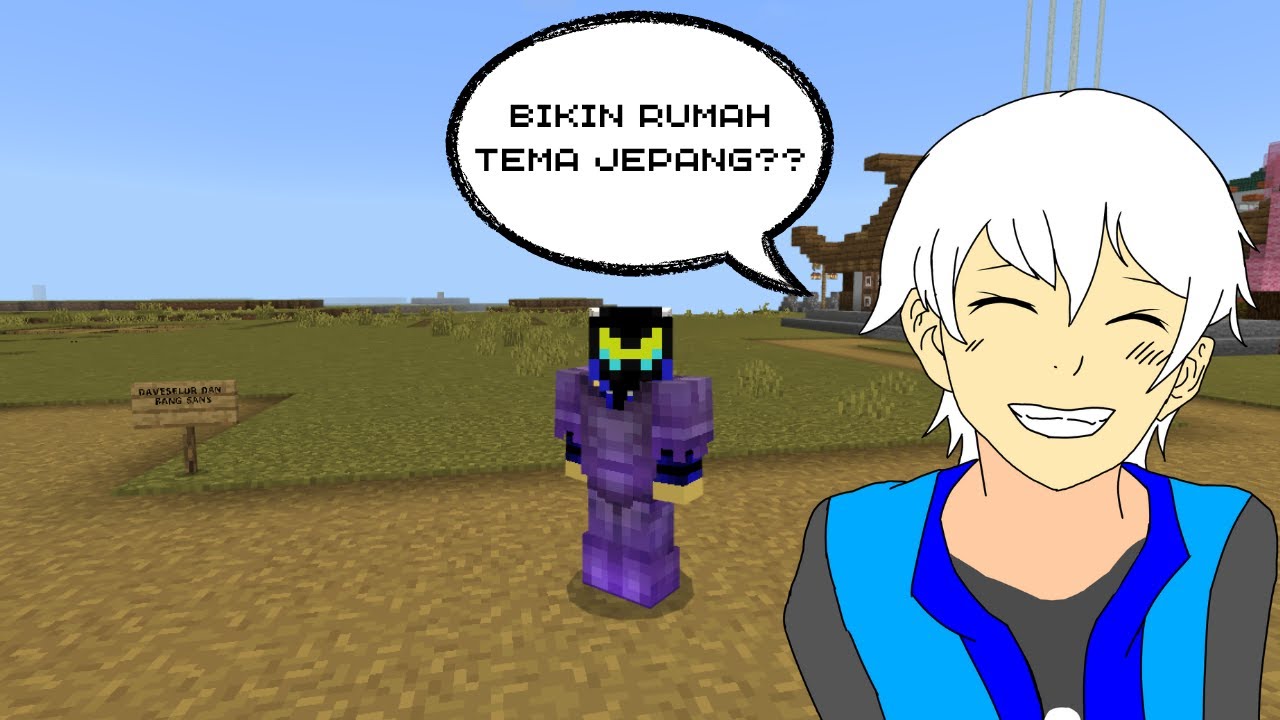 Membangun rumah bertemakan jepang di Sunrise Smp - MINECRAFT SURVIVAL ...