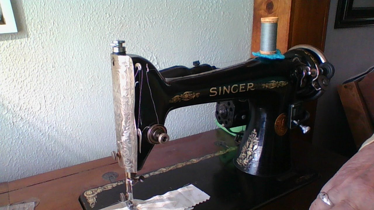 Sewing on Tilly singer 66 - YouTube
