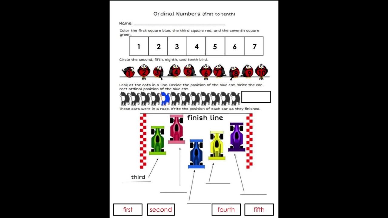 Ordinal Numbers - Google Slides - YouTube