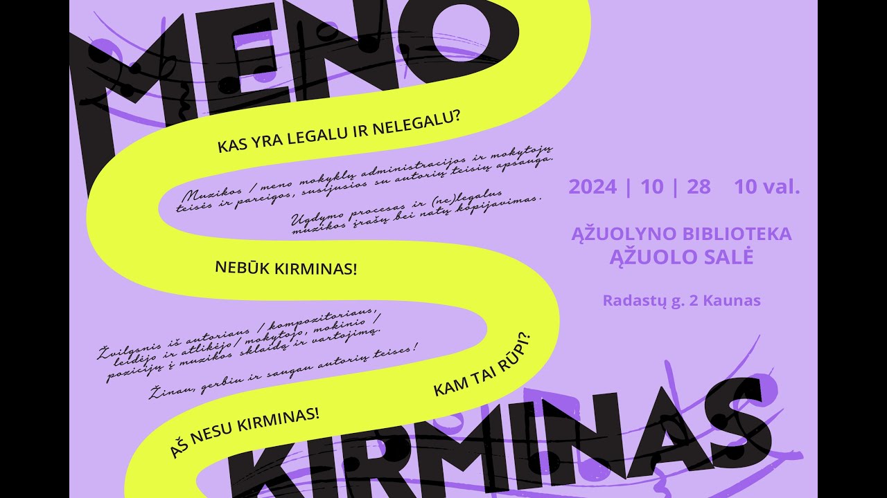 Meno kirminas. Ar aš taip pat? - YouTube