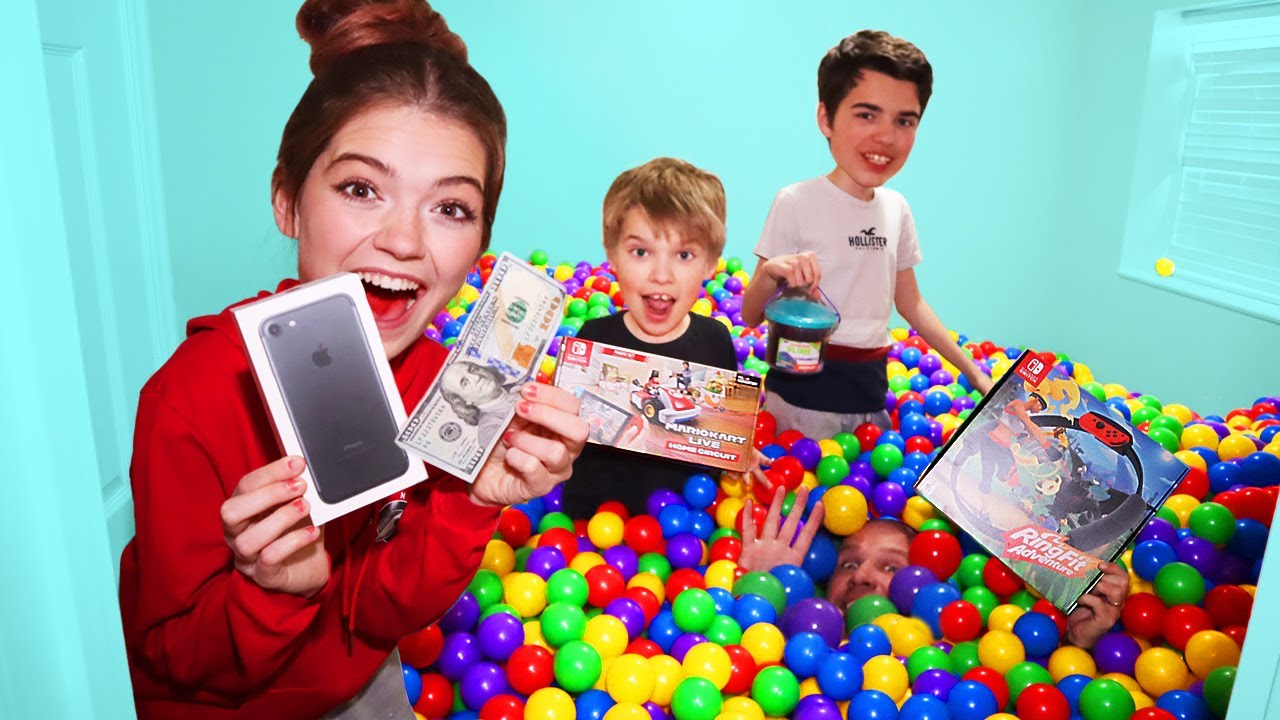 Whatever You Find In The Ball Pit Balls You Keep! - YouTube