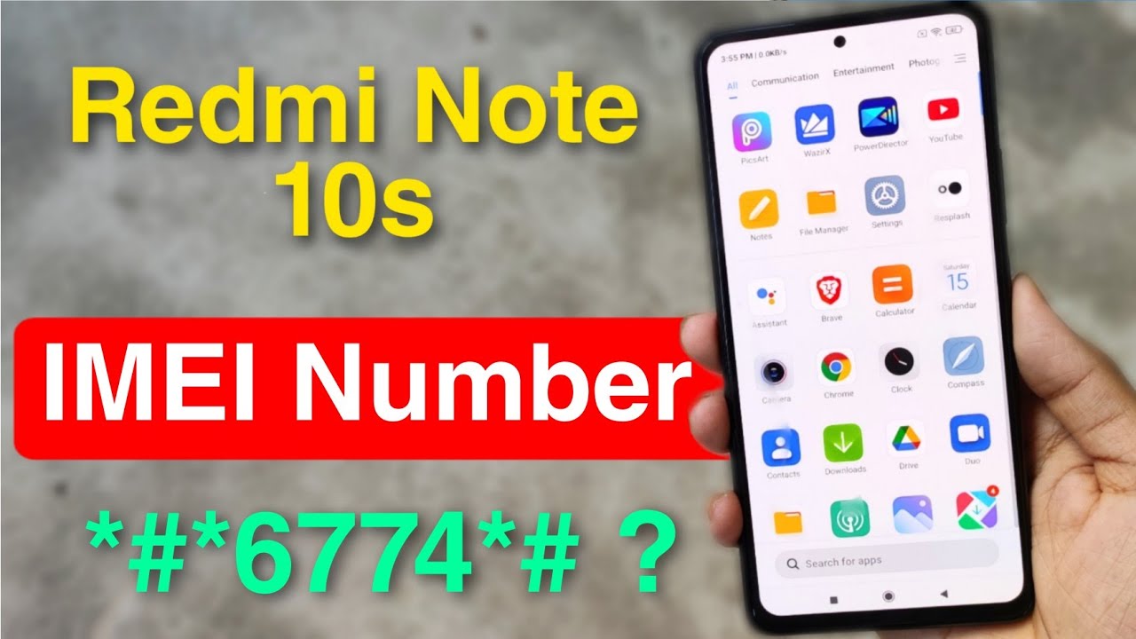 How to Find IMEI Number in Redmi Note 10s | Redmi Note 10s IMEI Number ...