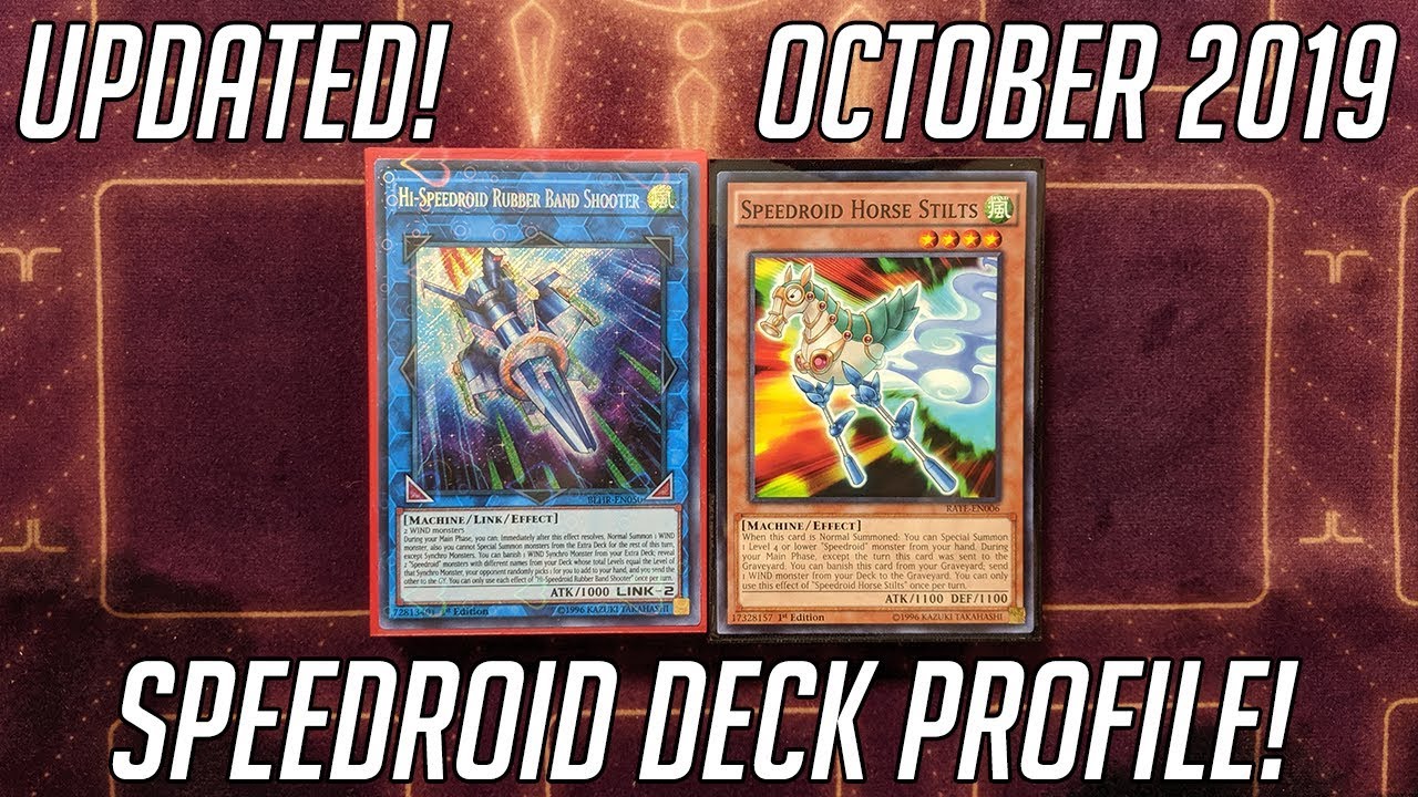 Yu-Gi-Oh! Speedroid Deck Profile + Test Hand & Combo (October 2019 ...