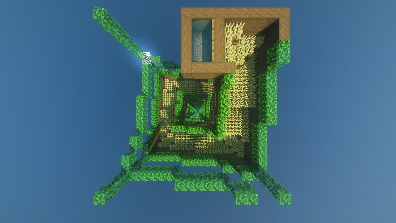 Minecraft recogiendo trigo desde la capa 319 hasta la -64 - YouTube
