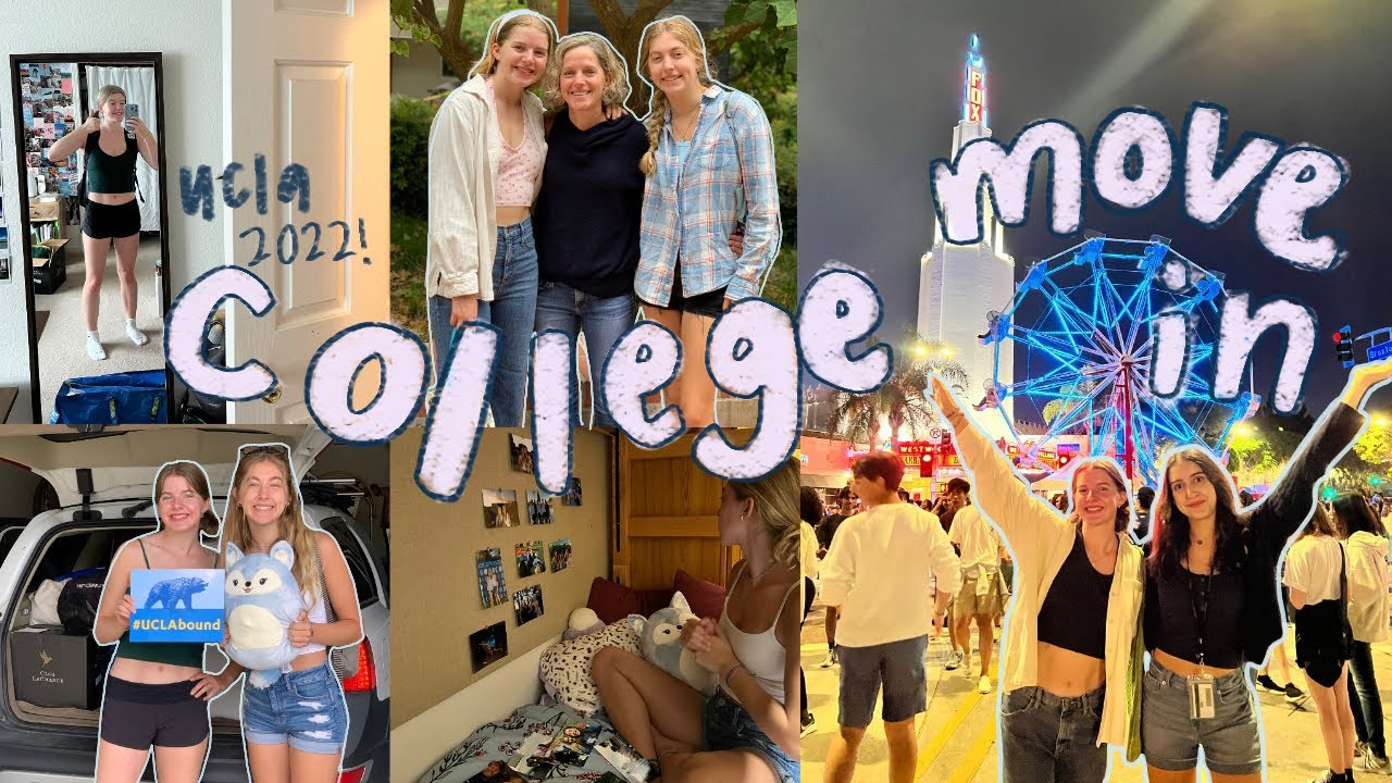 my sister and I move into UCLA! college move in day 2022! - YouTube