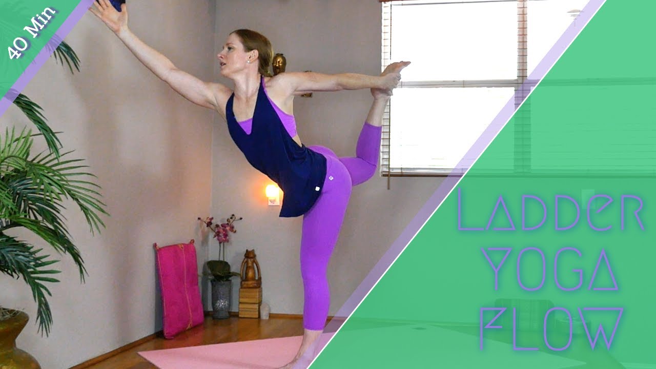 Power Yoga LADDER Flow for Weight Loss (40 min) Dynamic Full Body ...