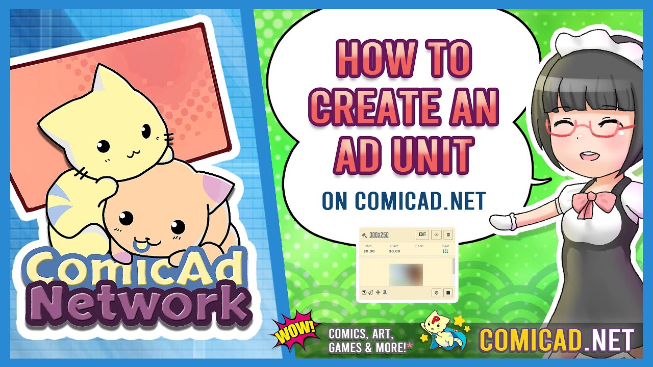 COMICAD NETWORK - How to Create an Ad Unit [ON COMICAD.NET] - YouTube