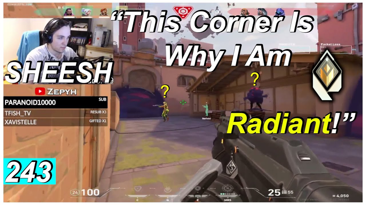 "This Corner Is Why I Am Radiant!" Valorant Clips E243 - YouTube