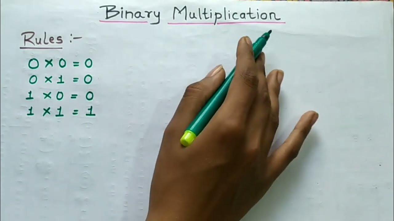 Binary Multiplication in Hindi | How to do Multiplication of Two Binary Numbers | Easy Study ...