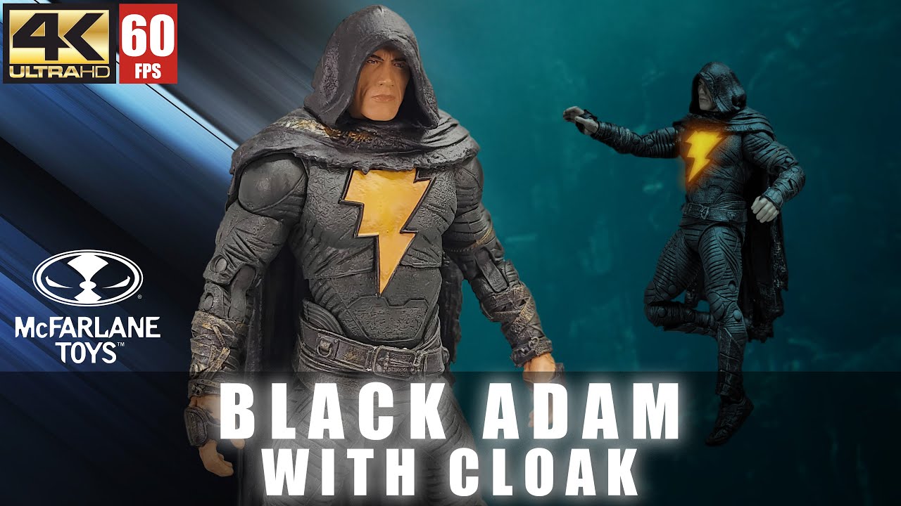 McFarlane Black Adam with cloak | Review | DC | Unbox - YouTube