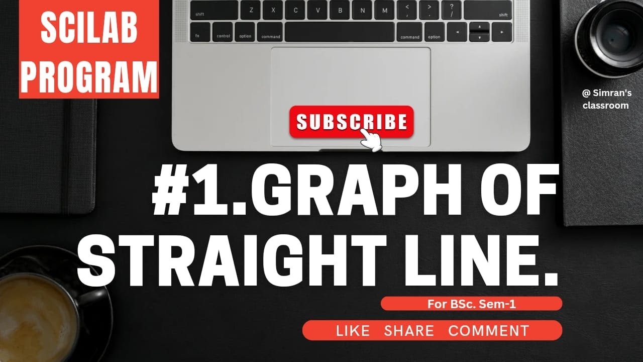 Scilab Program To Draw Graph of Straight Line y = ax - YouTube
