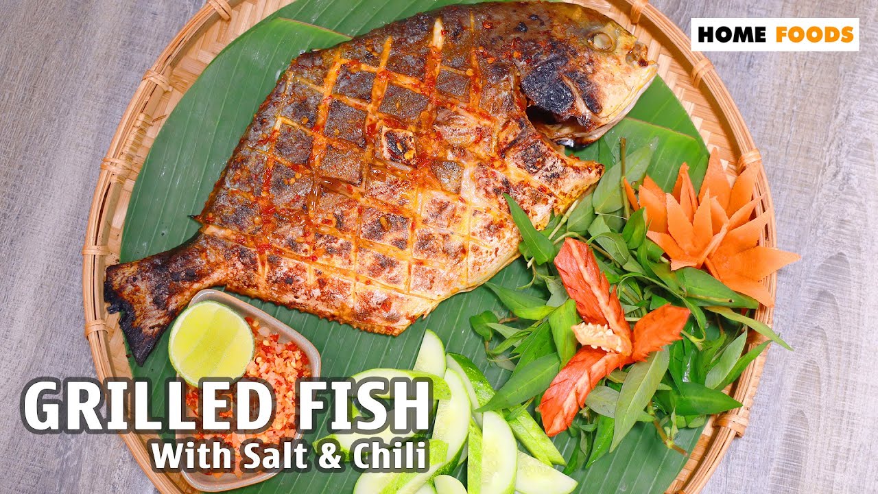 Grilled Fish with Salt & Chili | Grilled fish recipes - YouTube