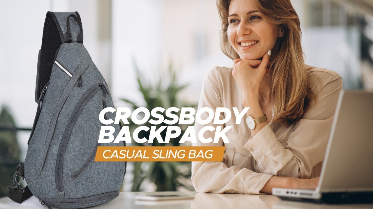 FATMUG Crossbody Backpack for Men, Women One Shoulder Sling Bag for ...