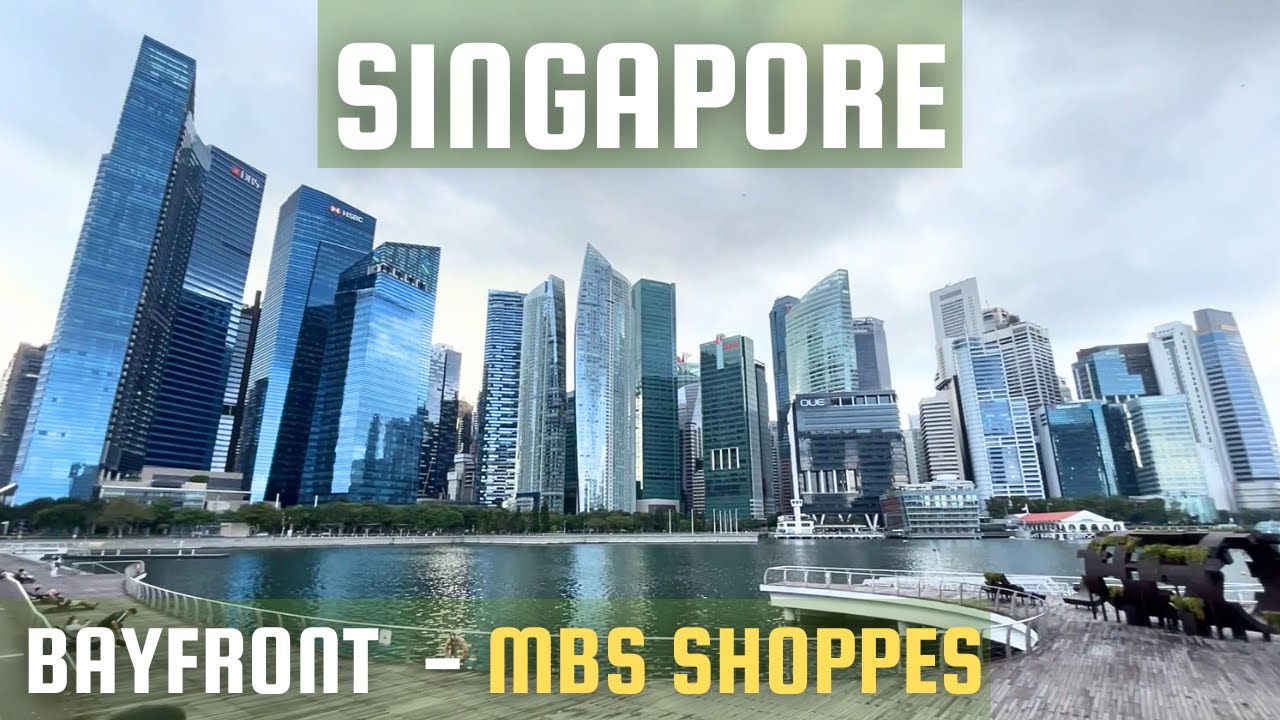 "Bayfront Ave" / "MBS Shoppes" Walkthrough along Singapore River ...
