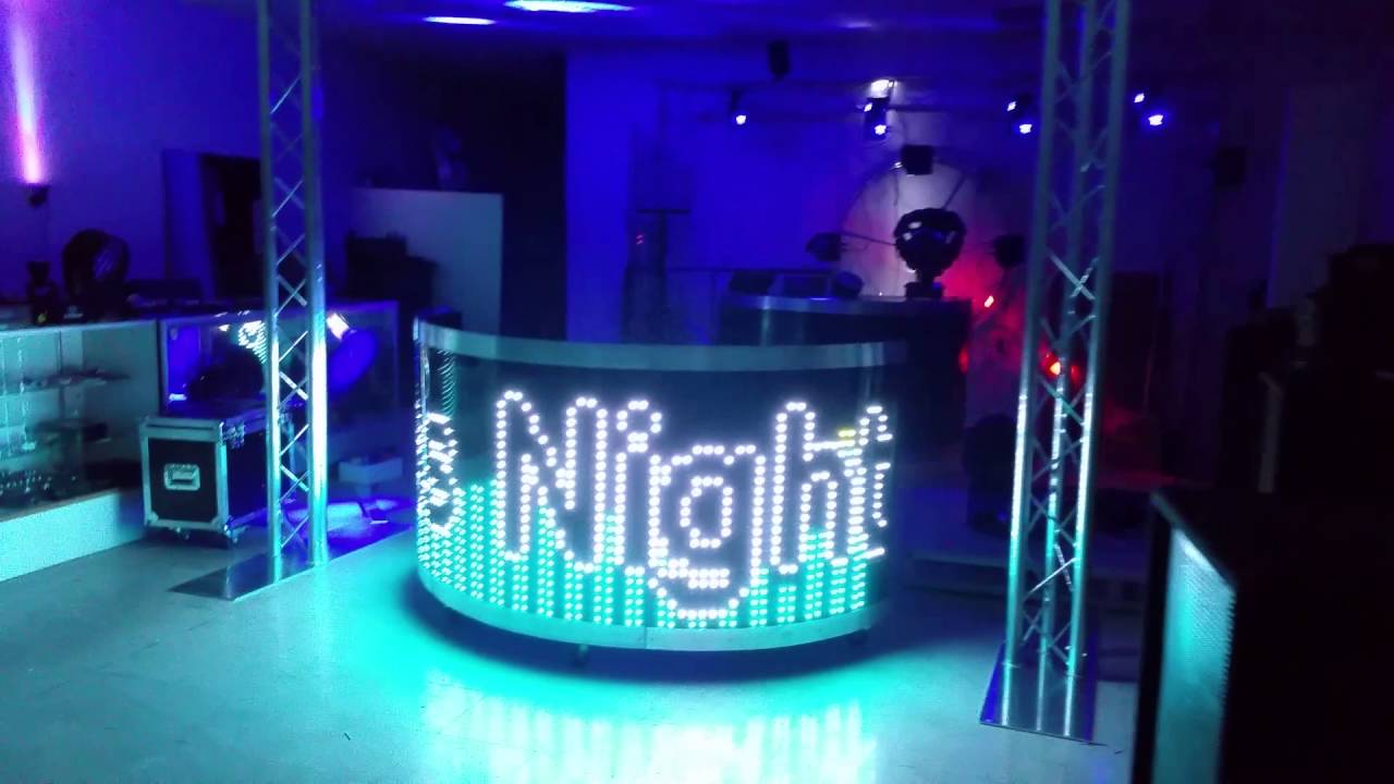 Led Dj Booth by trompolights - YouTube
