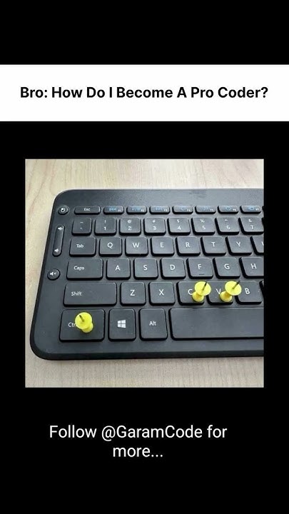 What does it take to become a pro coder ? Block the keys ctrl C,V #garamcode #shortsviral #funny ...