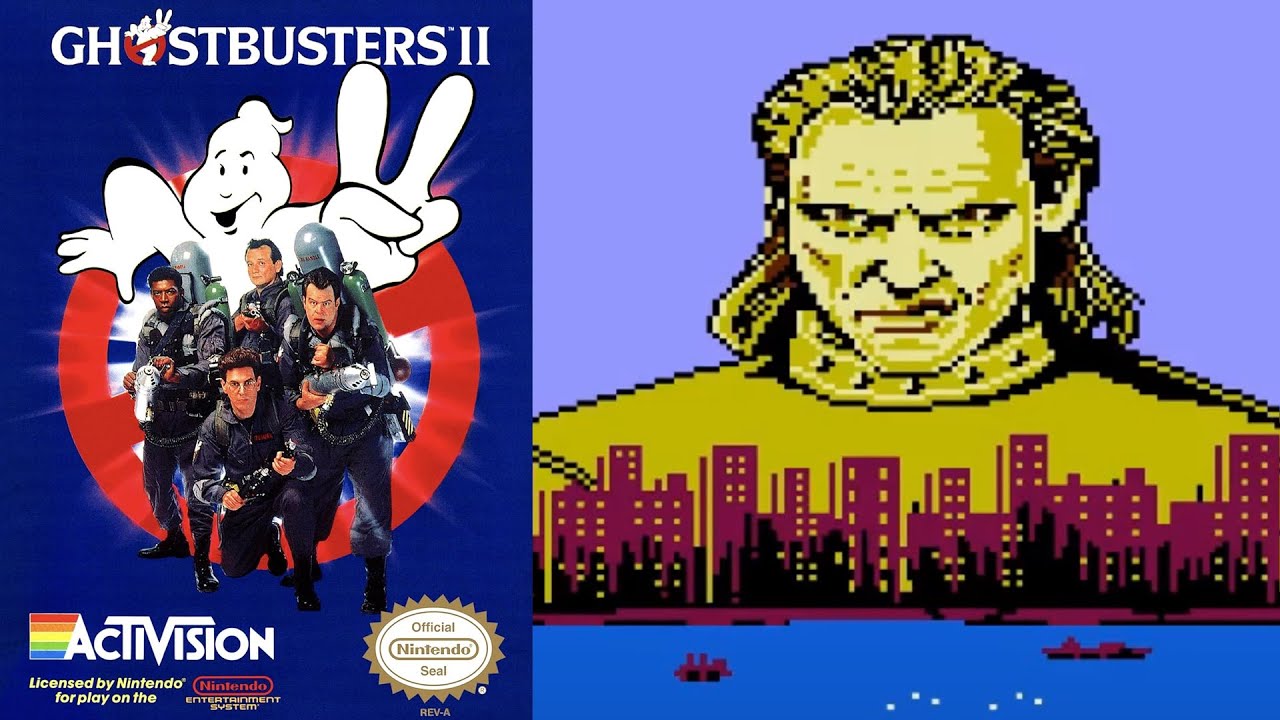 Ghostbusters II NES Game Over Screen for One Hour - YouTube