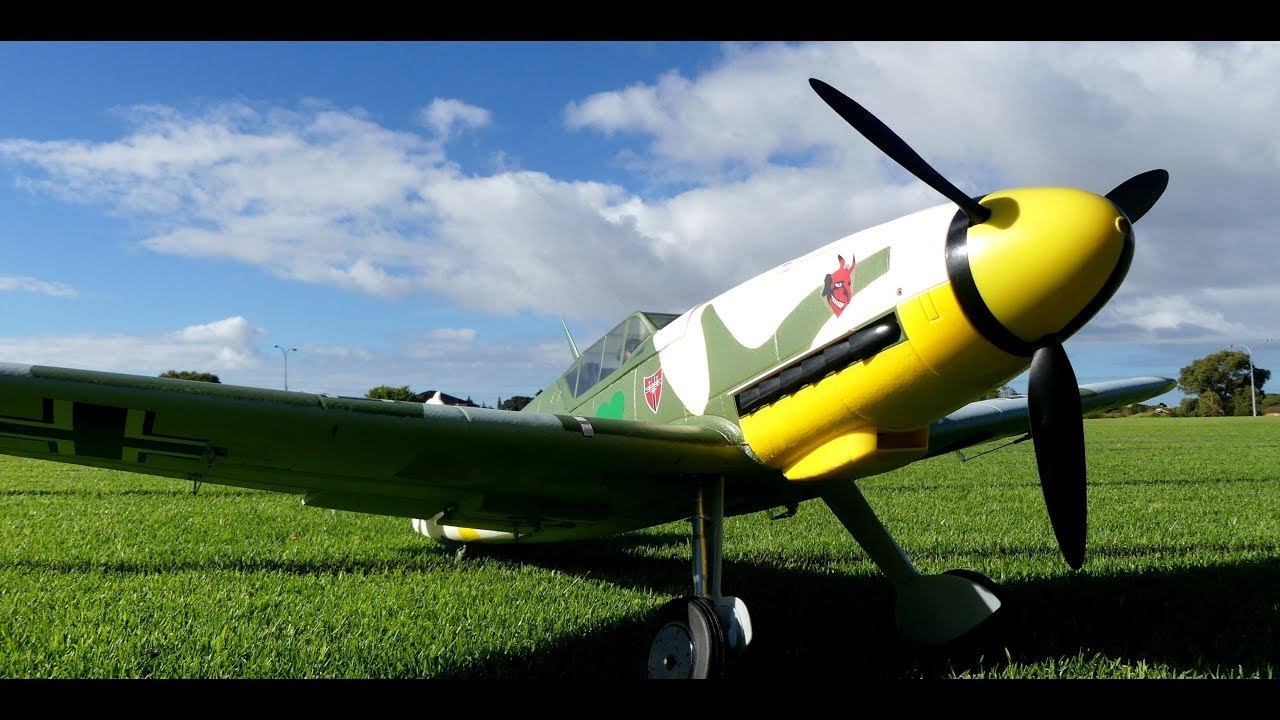 FMS Bf-109 park flying - YouTube