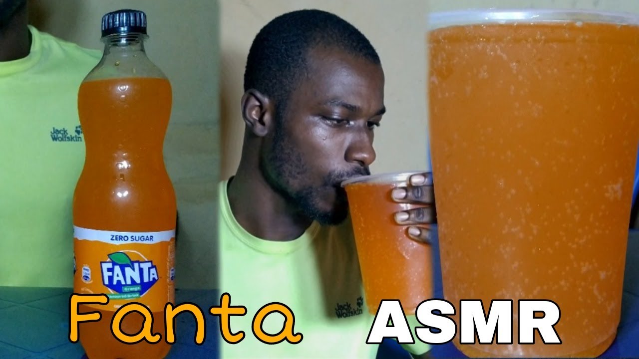 Satisfying Fanta ASMR Drinking - YouTube
