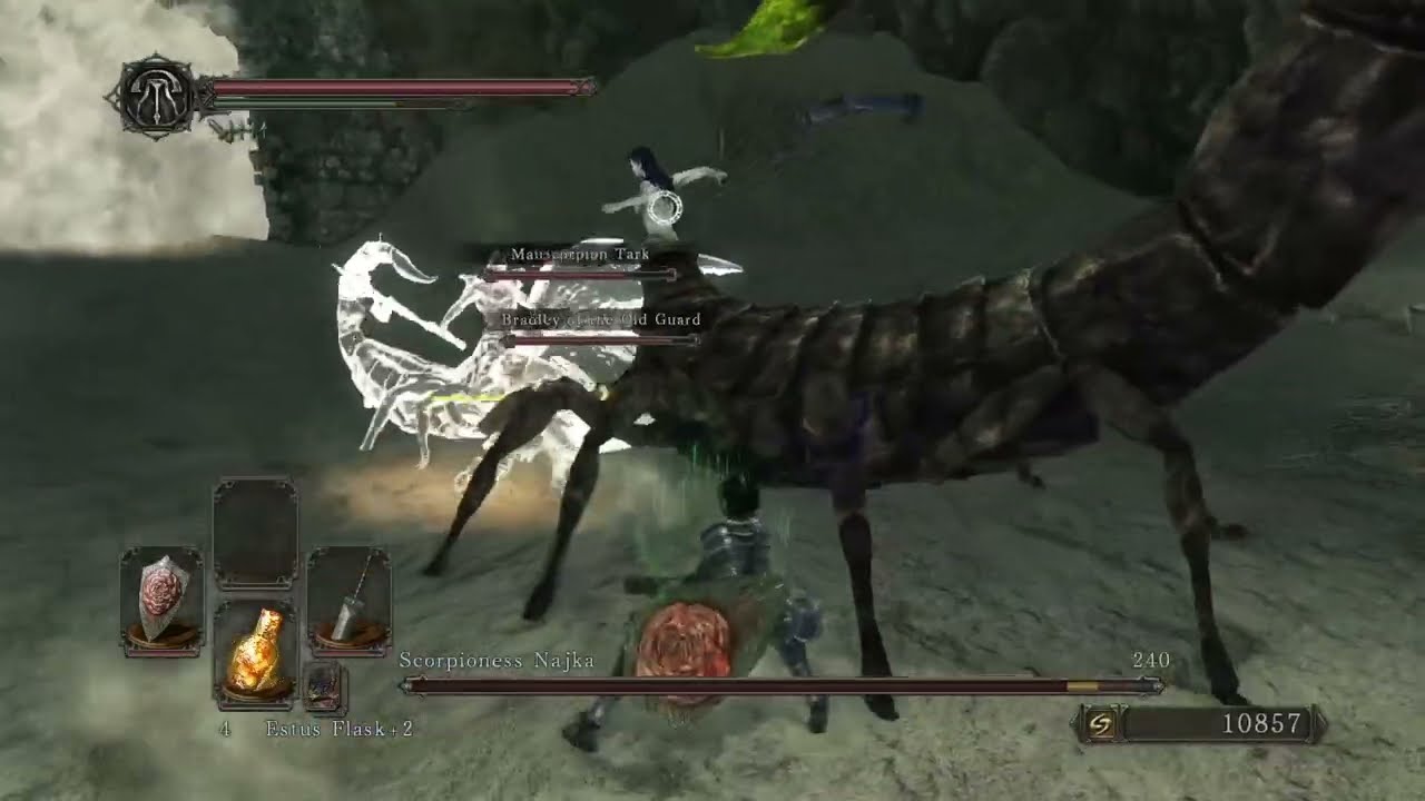 Dark Souls 2: SOTFS - Scorpioness Najka Boss Fight (First Try) - YouTube