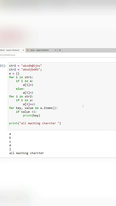 Match character print with python - YouTube